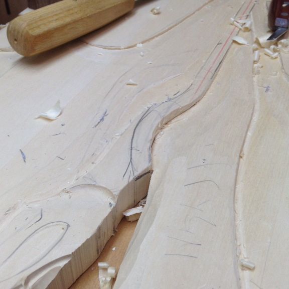 Back seam-carvingcloth-8-29a | Woodworks by John